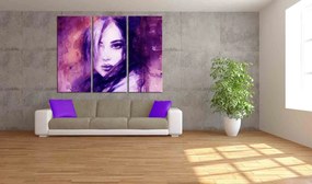Obraz fialová dáma Velikost (šířka x výška): 120x90 cm