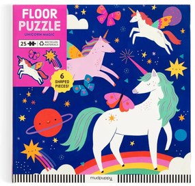 Mudpuppy Podlahové puzzle Kouzelní jednorožci 25 dílků