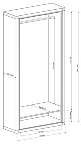 Sestava skříní DALLAS s - sonoma