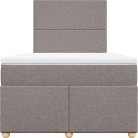 Box spring postel s matrací taupe 120x190 cm textil 3293516