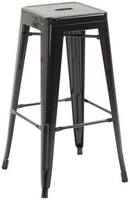 Kovová barová židle Josh V2 - Černá