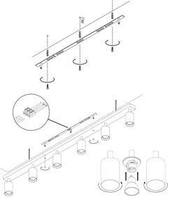 Bodové svítidlo ANGIE 6xGU10/35W/230V bílá