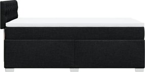 Box spring postel s matrací černá 80 x 200 cm textil 3285724