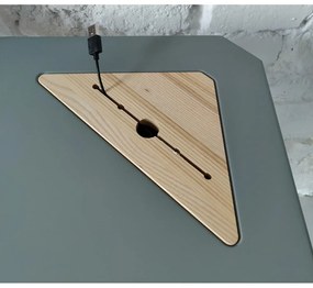 Bílý rohový pracovní stůl Ragaba Ashme