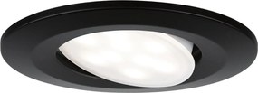 P 92461 LED vestavné svítidlo Calla výklopné IP65 kruhové 90mm 30° 6W 230V 4000K černá mat - PAULMANN