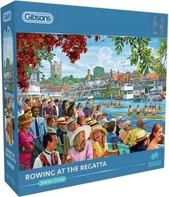 GIBSONS Puzzle Veslování na závodě / 1000 dílků / 68 × 49 cm