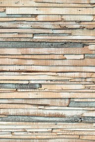 Vliesová fototapeta Bělené dřevo 124 cm x 184 cm Sunny Decor / fototapety na zeď Whitewashed Wood SDNW920 Komar