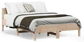 Rám postele s čelem 135 x 190 cm masivní borovice