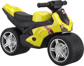 AIYAPLAY odrážedlo-motorka bez pedálů s hudbou a extra širokými koly pro děti od 18 do 36 měsíců, zelené