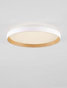 LED stmívatelné dřevěné designové stropní svítidlo Vomos