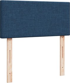 Box spring postel s matrací modrá 100 x 200 cm textil 3285798