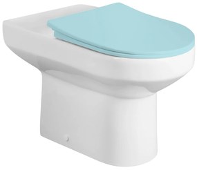 Aqualine VERMET WC kombi mísa, zadní/spodní odpad, bílá