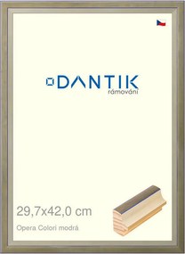DANTIK rámeček 29,7x42 | OPERA Colori modrá (Plexi Čiré)