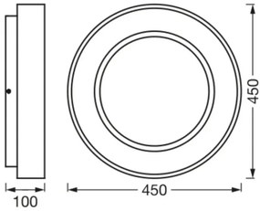 Ledvance-LED Stmívatelné stropní svítidlo SUN@HOME CIRCULAR LED/18,5W/230V Wi-Fi