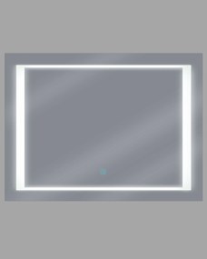 Obdélníkové LED zrcadlo 80 x 60 cm EYRE Beliani