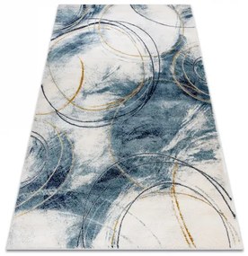 koberec EMERALD výhradní A0087 glamour, stylový kruhovýy modrý / zlato velikost 180x270 cm | krásné koberce cz