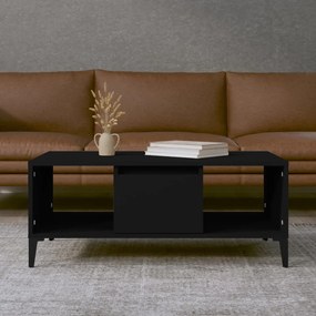 Konferenční stolek černý 90x50x36,5 cm kompozitní dřevo,  821069 HangarStore.cz