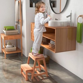 Costway 2 schůdková skládací schůdková stolička do 250 kg nosnost žebřík židle