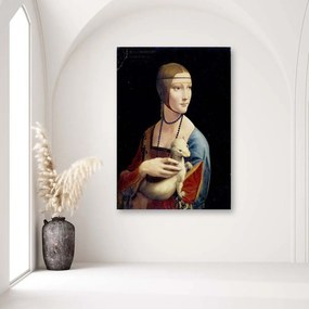 Obraz na plátně REPRODUKCE Dáma s Hermionou - Da Vinci - 70x100 cm