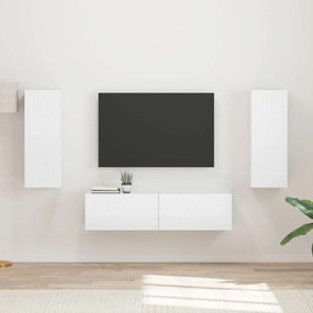 Sestava TV skříněk 2 ks Vysoce lesklá bílá Kompozitní dřevo 3408974
