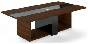 Jednací stůl TRIVEX - 260x140 cm - dub Charleston/černá - 3D5310