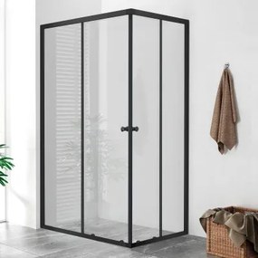 POINT BLACK 100x90 Clear Obdélníková sprchová zástěna