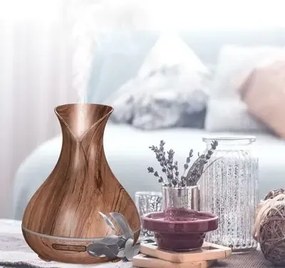 SIXTOL Vulcan šedé dřevo / Aroma difuzer / 350ml / 12 W / Automatické