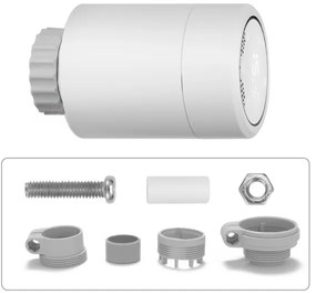 Immax NEO 07732C-SADA 4x Termostatická hlavice+ BRIDGE PRO v3 2xAA/3V Wi-Fi Tuya