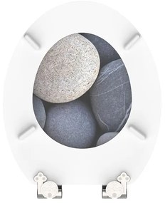 Eisl Sanitär WC prkénko MDF Soft Close Grey Stones 80130