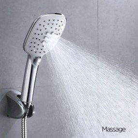 Mereo Mereo, Nástěnná baterie Viana 150mm s otoč. ramínkem a tyčí pro ruční a talířovou sprchu, bez příslušenství, CBE60101SJ