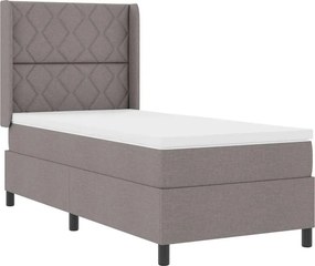 Postel s boxspringem s polštářem Taupe 200 x 100 cm textil 3341697