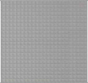Zátěžová deka šedá 220 x 240 cm 15 kg textil 3154792