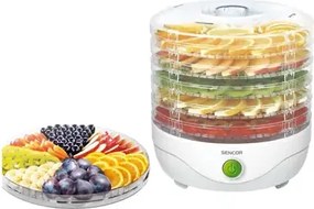SENCOR SFD 750WH bílá / Sušička ovoce / 250 W / Průměr síta: 23 cm
