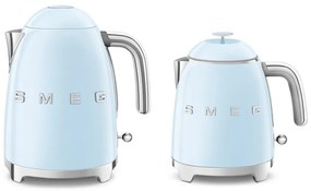 Světle modrá rychlovarná konvice z nerezové oceli 800 ml Retro Style – SMEG
