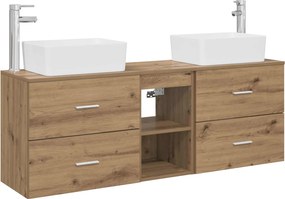 Sada koupelnových skříněk 3 ks Dub artisan 53 x 34,5 x 63 cm 3405858