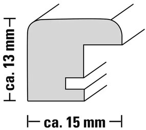 Hama rámeček dřevěný BELLA. černá, 21x29,7 cm (Rozměry A4)