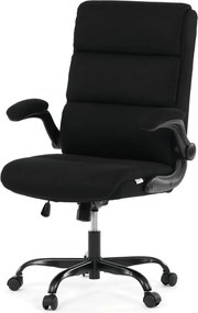 Kancelářské křeslo KA-K3104 BK, houpací mechanismus, černá látka (67 x 68) cm černá