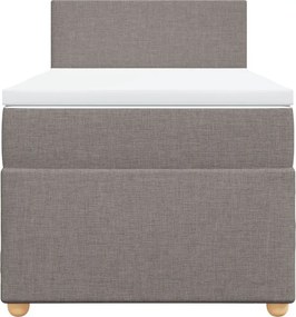 Box spring postel s matrací taupe 90x190 cm textil 3286532