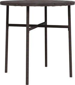 Čajový stolek hnědý 45 cm polyratan 317175