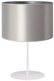 Duolla | Duolla - Stolní lampa CANNES 1xE14/15W/230V 20 cm stříbrná/bílá | DU603027