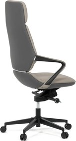 Kancelářské křeslo KA-T8426 GREY, houpací mechanismus, šedá ekokůže (59 x 63) cm