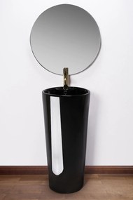 Rea Blanka volně stojící umyvadlo, 84 x 40 cm, černá, REA-U6635