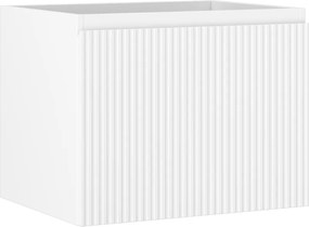 Mexen Rivel, koupelnová skříňka 60 cm, 1 zásuvka, drážkovaná, bílá matná, 91A20-06047-1-BF01