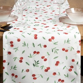 BĚHOUN NA STŮL CHERRY 40X140 CM VZOROVANÝ