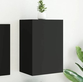 vidaXL Nástěnná TV skříňka 40,5x30x60 cm kompozitní dřevo [836916] Barva: Černá