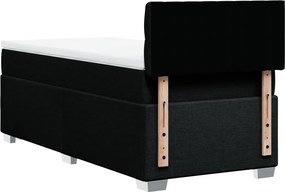 Box spring postel s matrací černá 80 x 200 cm textil 3285724