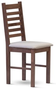 Stima Židle NORA s čalouněným sedákem Odstín: Buk, Látky: LUIS marrone 11