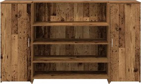 Recepční stůl starého dřeva 180x50x103,5 cm kompozitní dřevo 3324176