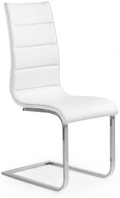Moderní čalouněná konferenční židle Eko kůže Bílá LIVORNO
