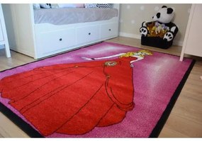 koberec KIDS Princezna růžový C425 velikost 240x330 cm | krásné koberce cz